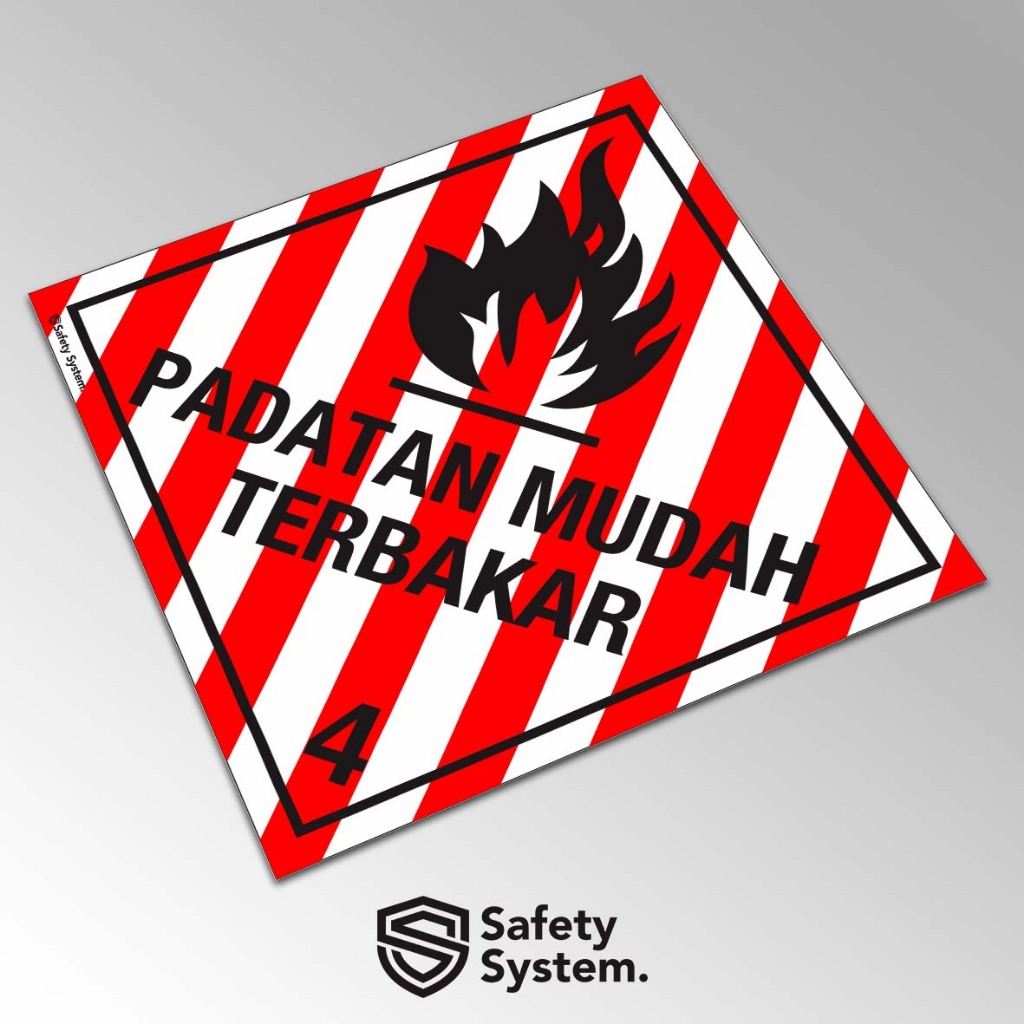 Jual Stiker Label Simbol B3 IATA Transportasi Kelas Material Bahaya ...