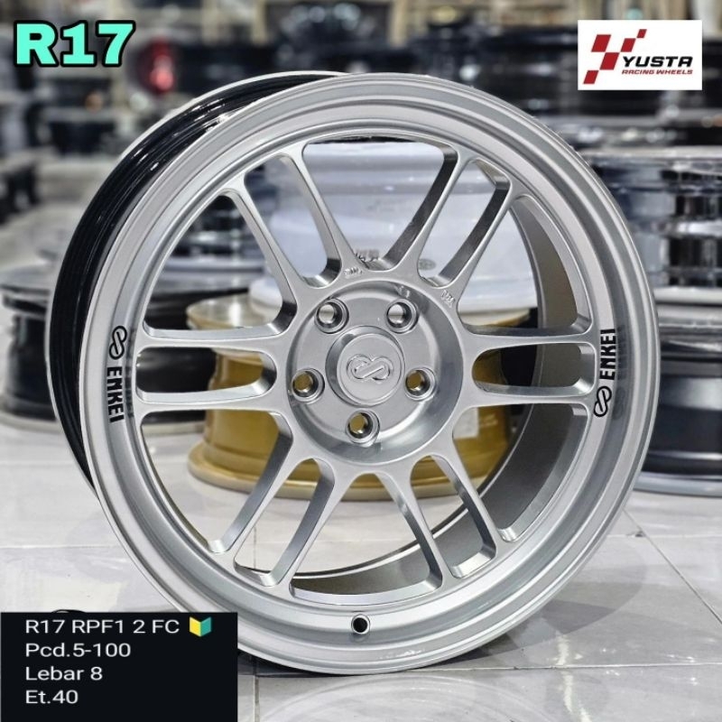 Jual velg racing rpf 1 ring 17 lebar 8 pcd 5x100 untuk sienta ft86 ...