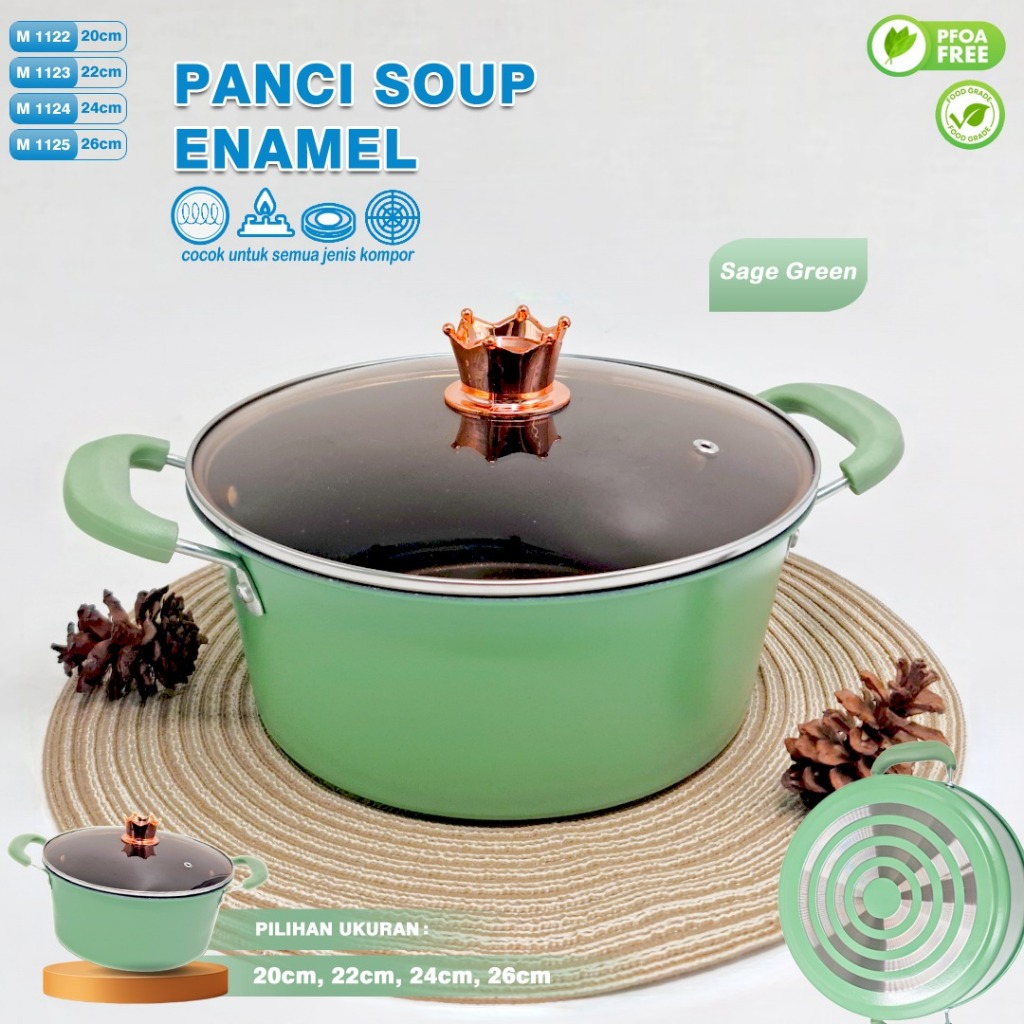 Jual TUTUP KACA PANCI ANTI LENGKET GAGANG PLASTIK / PANCI KUAH ENAMEL ...