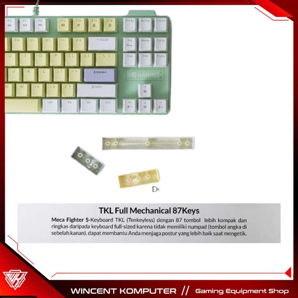 Jual Keyboard Gaming DA Mechanical Outemu Removable Switch Backlight ...