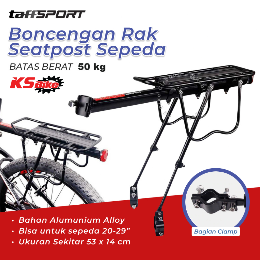 Jual Boncengan Belakang Sepeda Seatpost Rear Rack Rangka Frame Sepeda ...