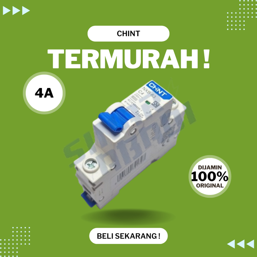Jual MCB Chint Biru 1 Phase 4A | Shopee Indonesia