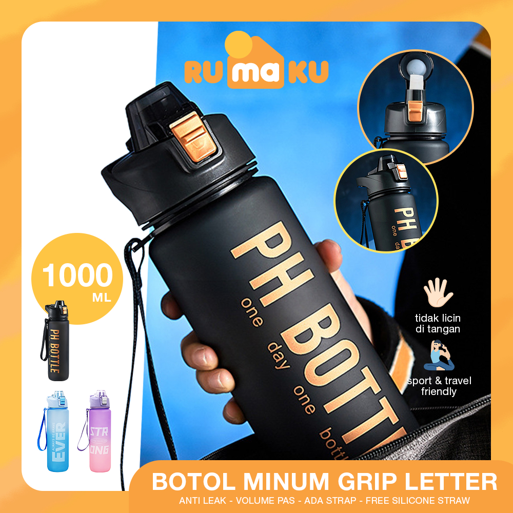 Jual Rumaku Botol Minum 1 Liter Premium Water Bottle Sporty Olahraga ...