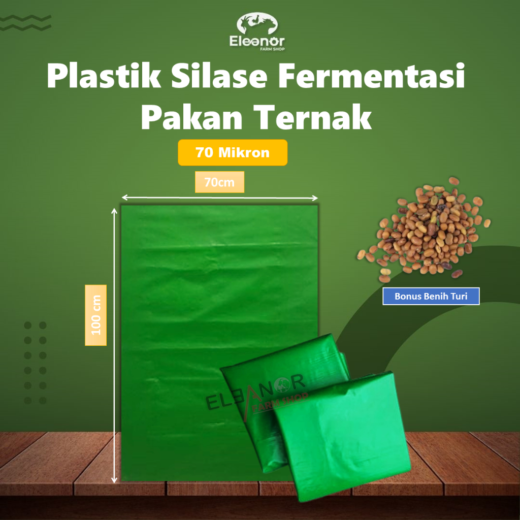Jual Plastik Pakan Ternak Plastik Silase isi 11 lembar 70 Mikron Bonus Benih Turi | Shopee Indonesia