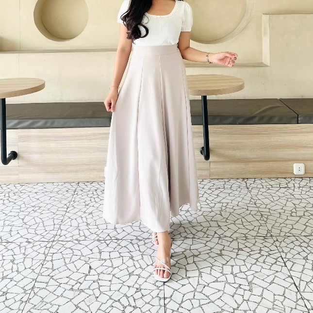 Jual Audy Skirt - Rok Korea Maxi - Rok Kerja Anti Kusut - Rok Scuba ...