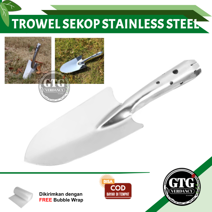 Jual Trowel Sekop Stainless Steel / Sekop Berkebun Silver - GTG ...