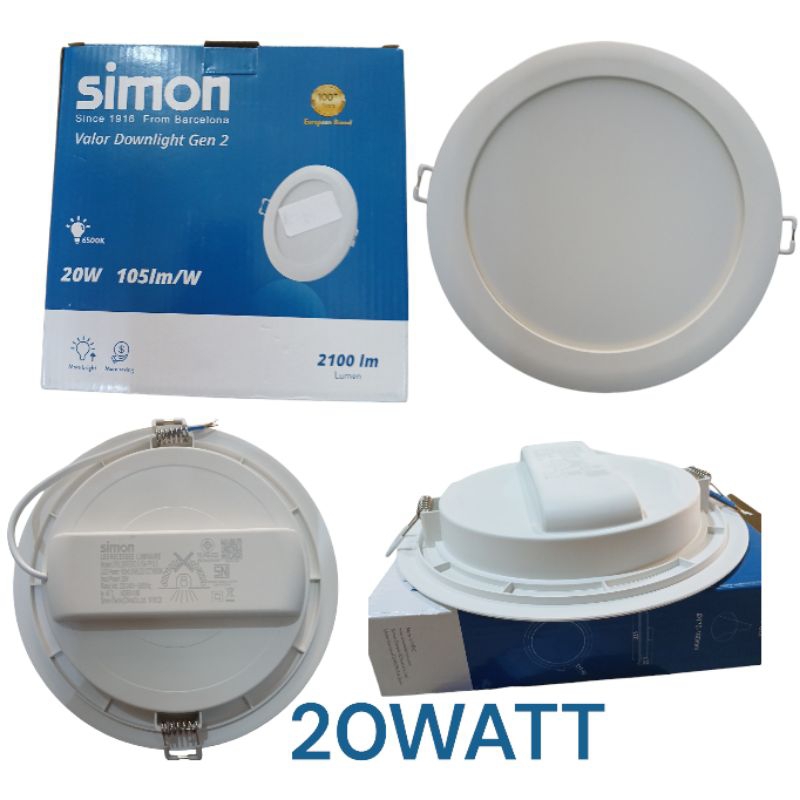 Jual Downlight LED Simon 20watt Putih | Shopee Indonesia