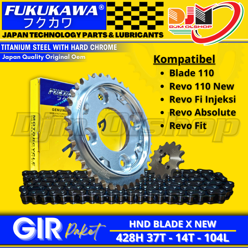 Jual Gear Set Blade - Revo Absolute - Revo 110 - Revo Fit Rantai 428H ...