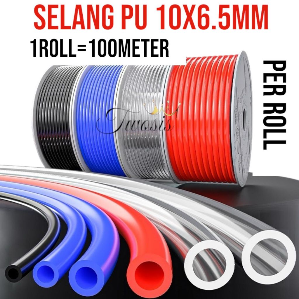 Jual SELANG PU 10mm/selang pu 10mmx6.5mm/selang pu roll/selang pu 10mmx6.5mm | Shopee Indonesia