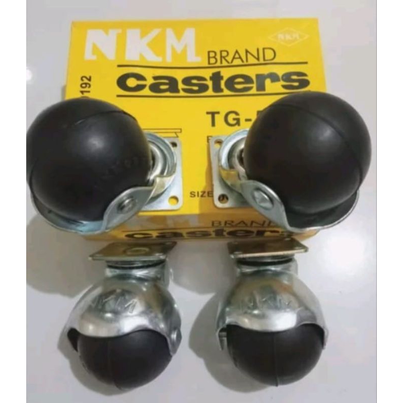 Jual Roda Etalase Bulat NKM/Roda Caster Karet | Shopee Indonesia