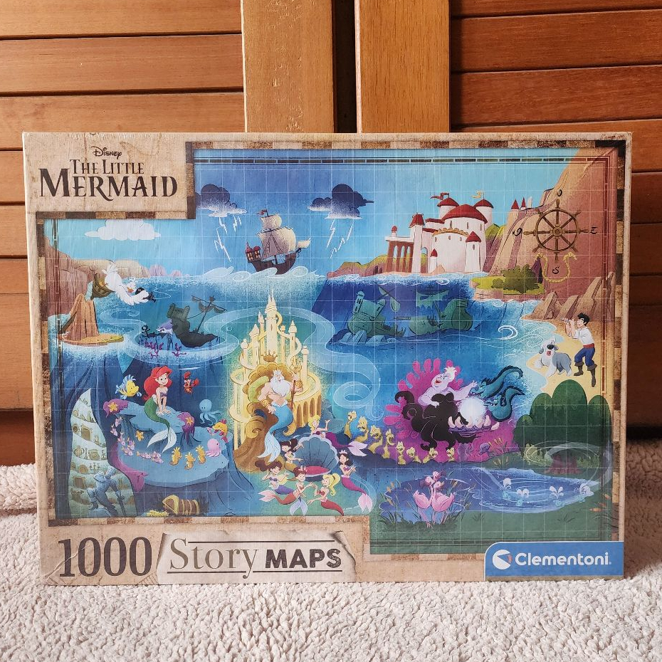 Jual Puzzle Clementoni - The Little Mermaid (Story Maps) 1000 pcs ...