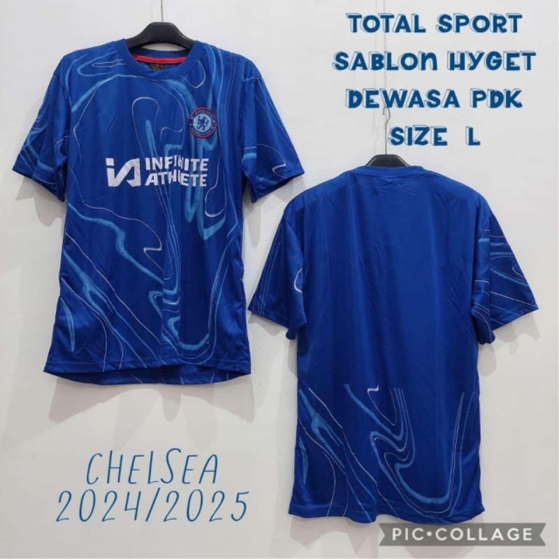 Jual Jersey Bola Pria Sablon Kekinian Kulitas Bagus Chelsea Biru Tua ...