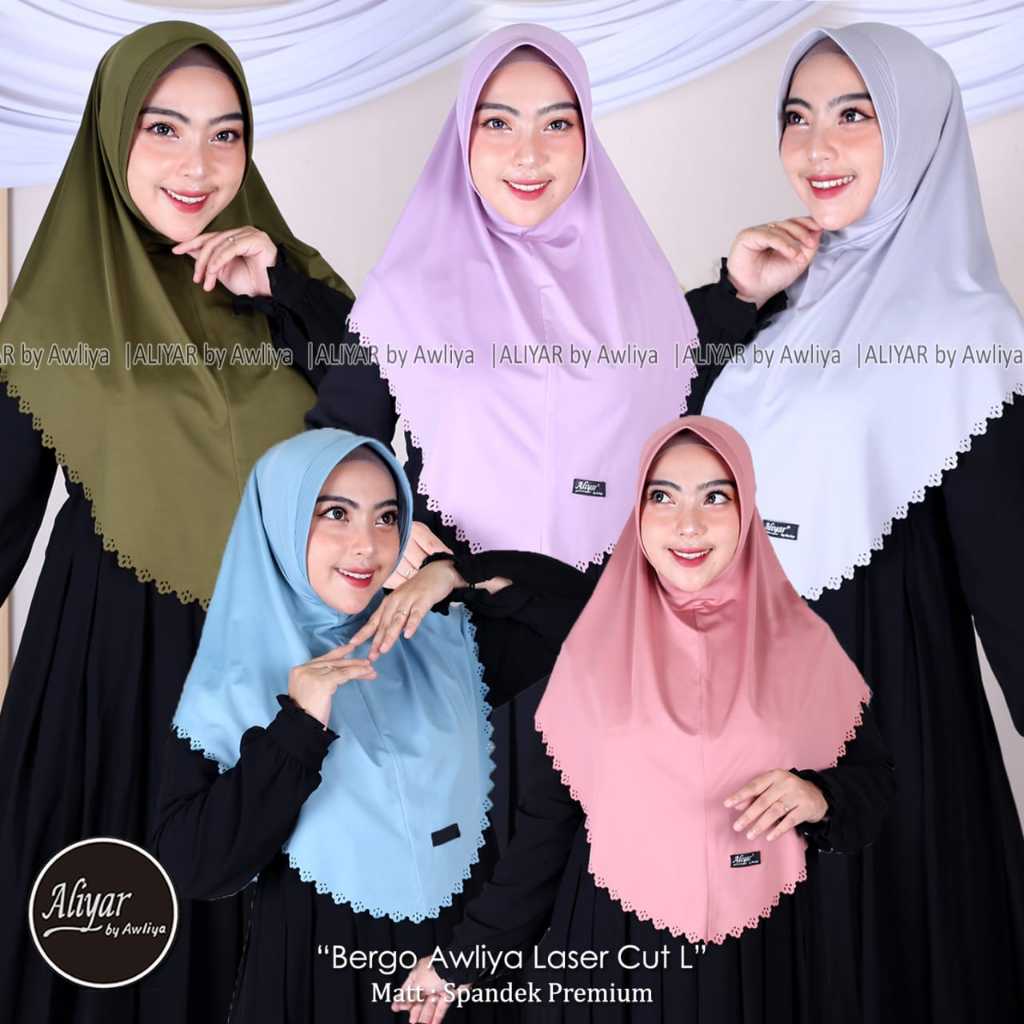 Jual BERGO AWLIYA LASER CUT SIZE L ORIGINAL ALIYAR BY AWLIYA | HIJAB ...