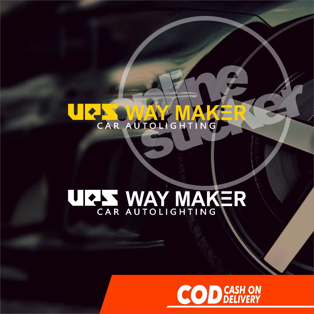 Jual Stiker UPS Way Maker | cutting menyala | Shopee Indonesia