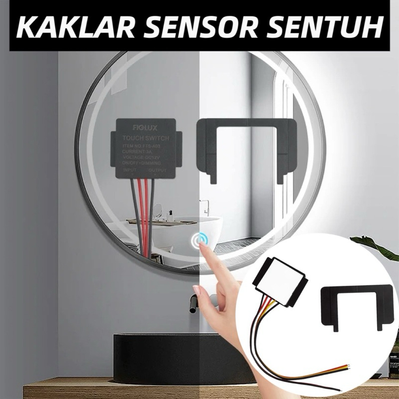 Jual Saklar Sensor Sentuh 5-24V Untuk Lampu LED Cermin Kamar Mandi ...