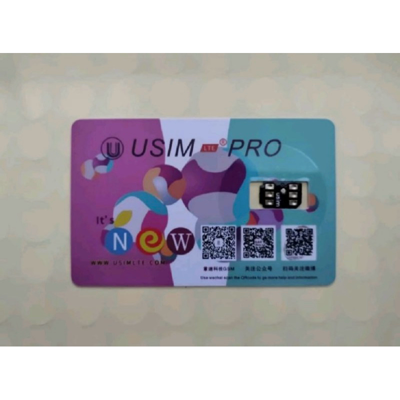 Jual Sim Sticker/RSIM iPhone LONG USIM WELLSIM Support New IOS 26 For ...