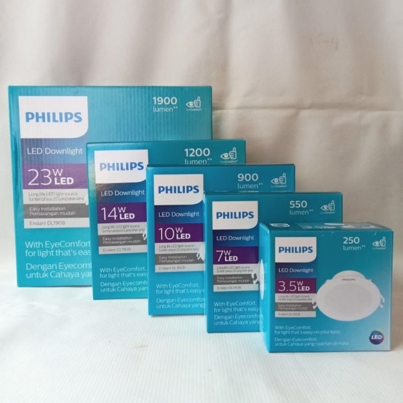 Jual PHILIPS LAMPU DOWNLIGHT ERIDANI INBOW LED PANEL PLAFON 3,5 7 10 14 ...