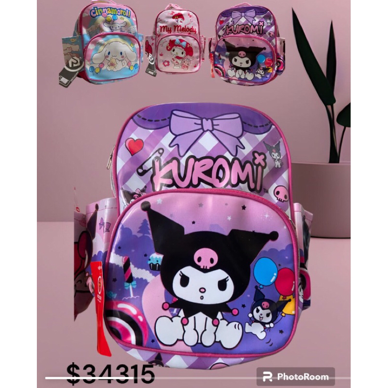 Jual tas kuromi tas anak sekolah perempuan TK SD motip kurimi saniro tas anak terbaru PREMIUM ...