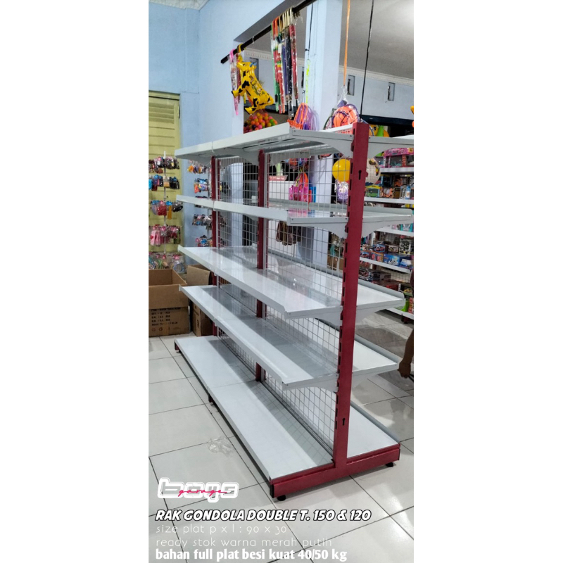 Jual Rak Minimarket Double 5 Susun T. 150 Rak double minimarket ...