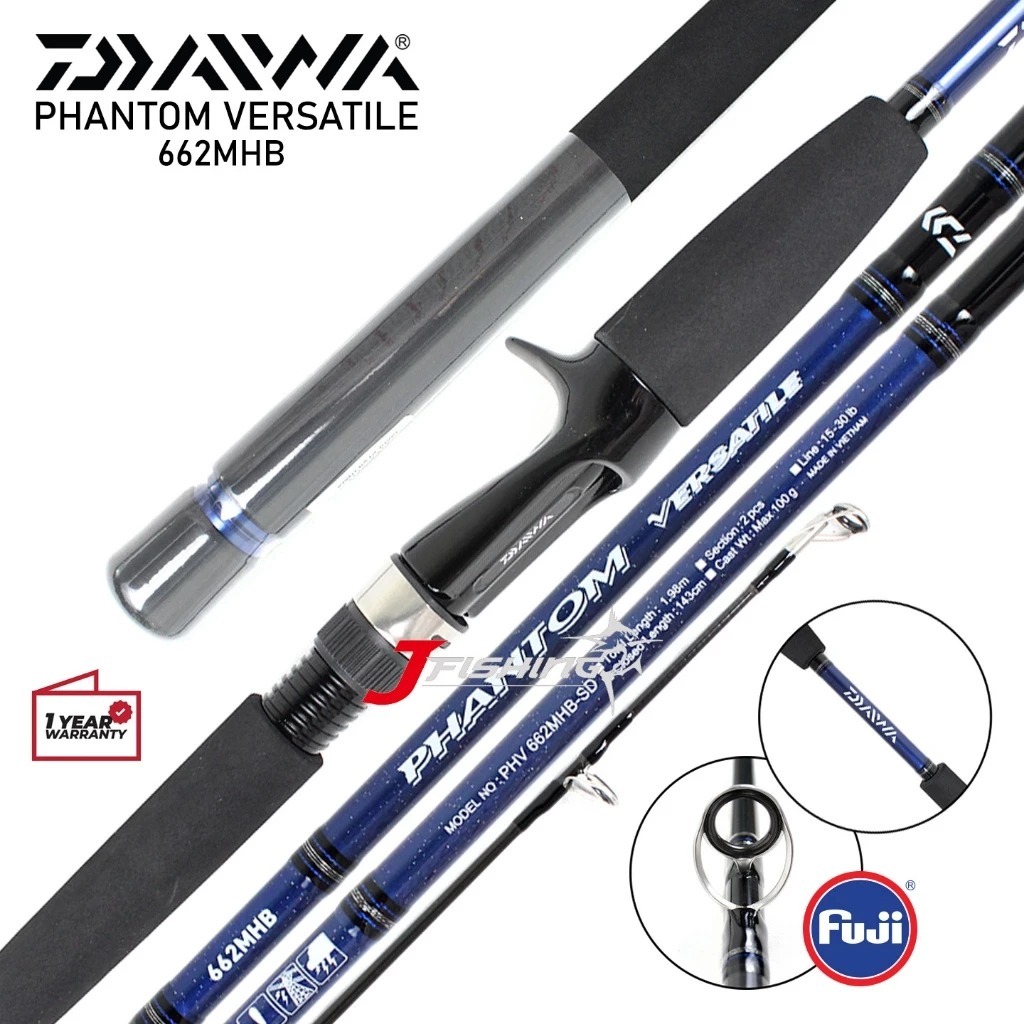 Jual Joran BC DAIWA PHANTOM VERSATILE 18 | 602MHB | 662MHB | Jigging ...