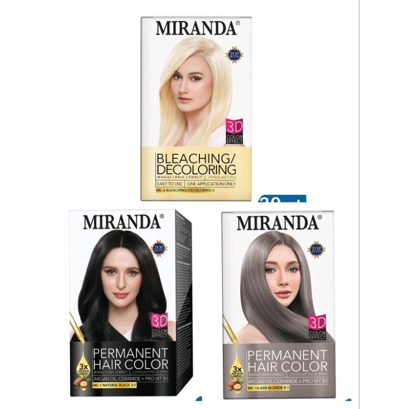 Jual Miranda Hair colour Permanent Hair colour 30ml | Shopee Indonesia