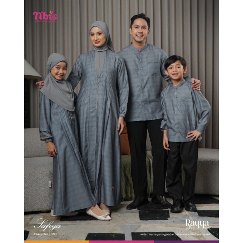 Jual Nibras Sarimbit Safiya Mint Rayya Series Model Sarimbit Lebaran Keluarga Terbaru 2025 ...