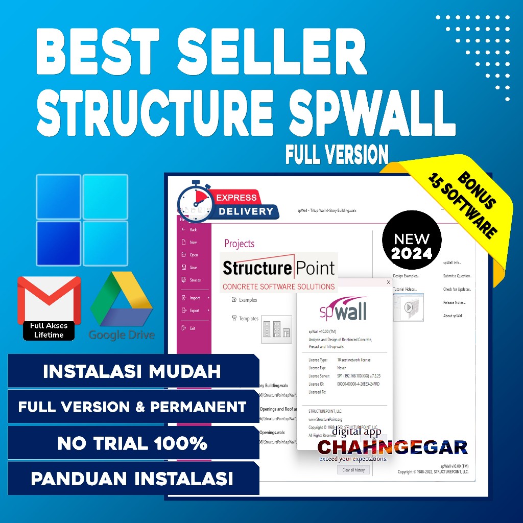 Jual StructurePoint spWall 10 Full Version Software Struktur Analysis Design Concrete Foundation ...