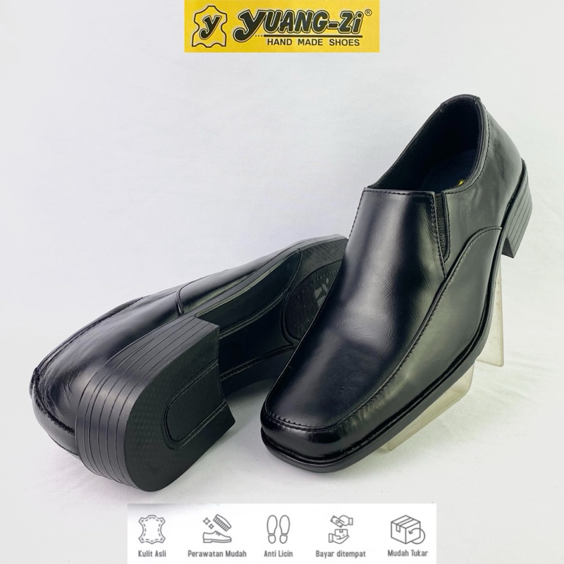 Jual Yuang-Zi - Sepatu Pria Pantofel Model Slip On Kulit Asli Kerja ...