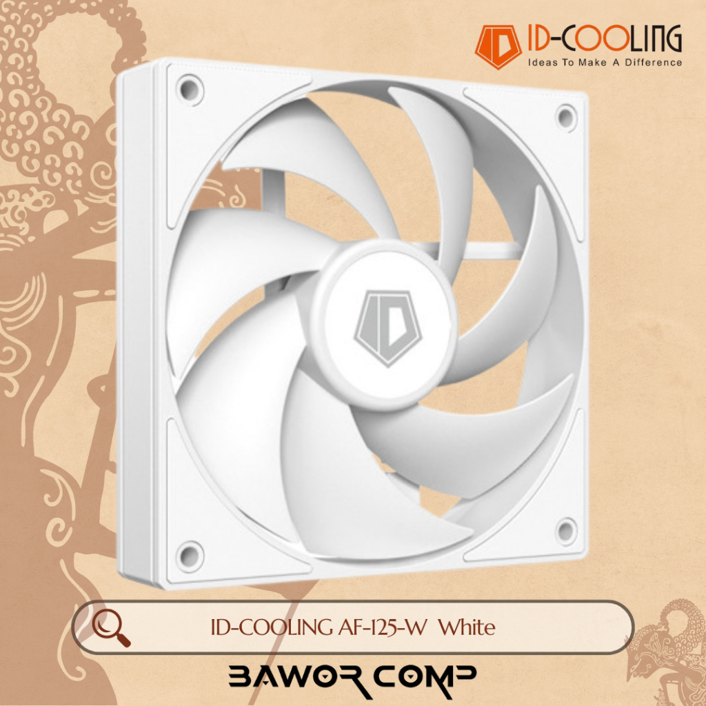 Jual ID-COOLING AF-125 W White PWM Fan Case | Fan Casing 120mm 12cm ...