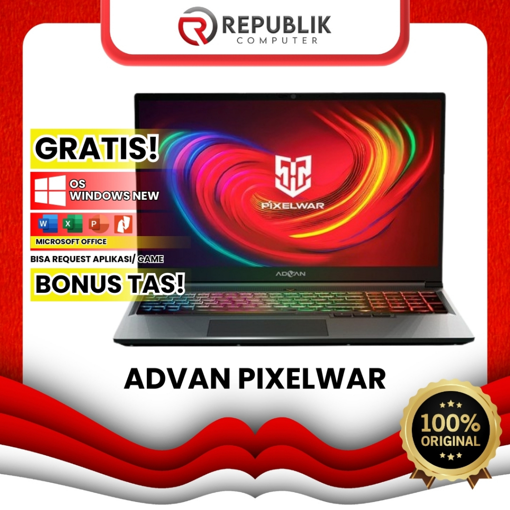Jual LAPTOP GAMING ADVAN PIXELWAR RYZEN 5 RAM BESAR SUPER KENCENG ...