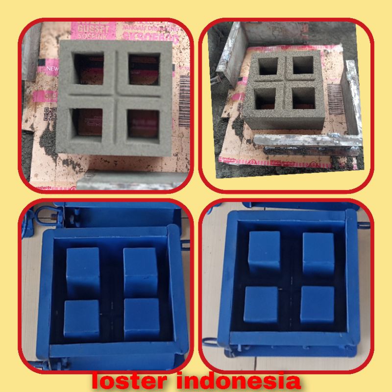 Jual cetakan loster tumbuk model dadu 20x20x10 | Shopee Indonesia