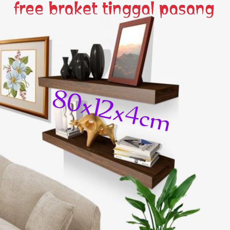Jual Rak ambalan dinding aesthetic ukuran panjang.40.50.60.70.80.90.100 ...