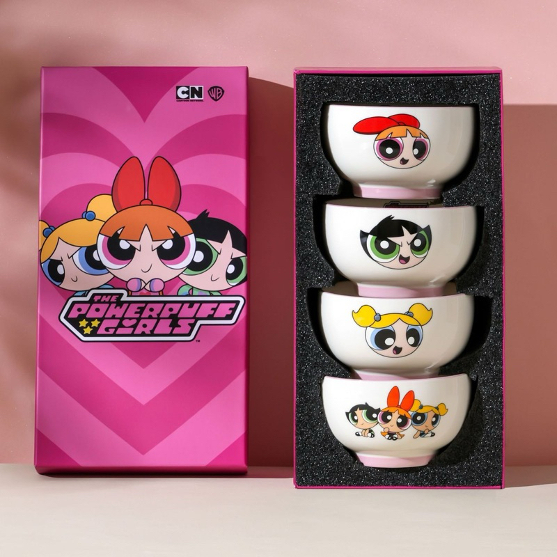 Jual POWERPUFF GIRLS MANGKOK CERAMIC 1 SET | Shopee Indonesia