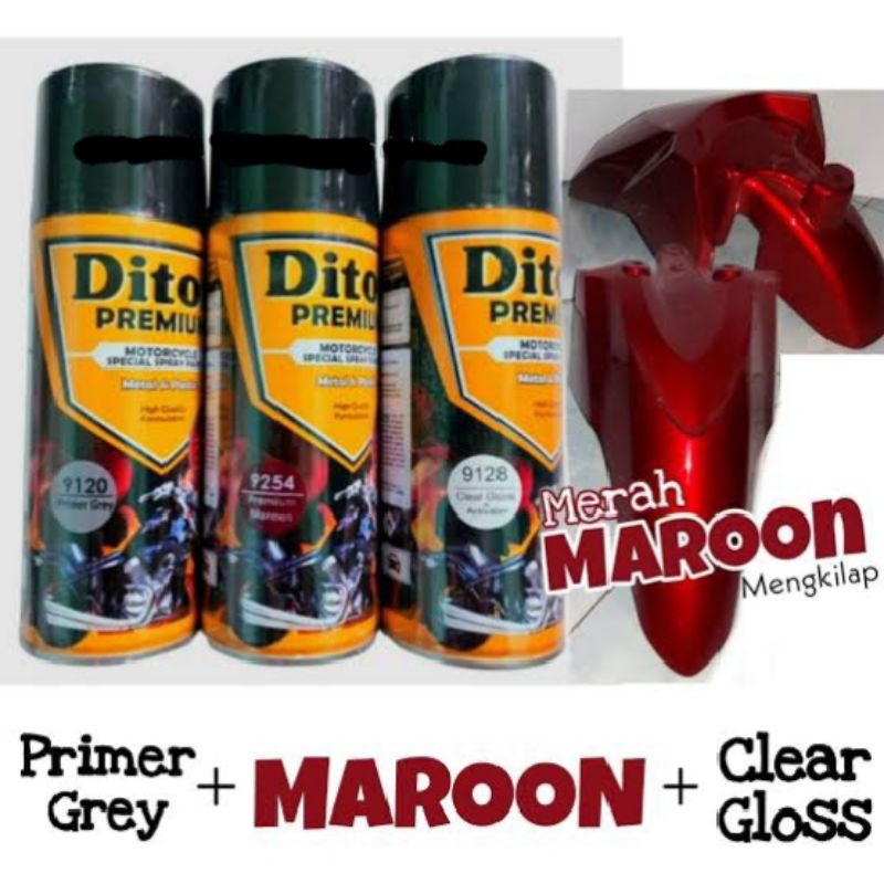 Jual Pilok Merah Marun Premium Maroon 9254 Paket 3 Klg Diton Premium ...