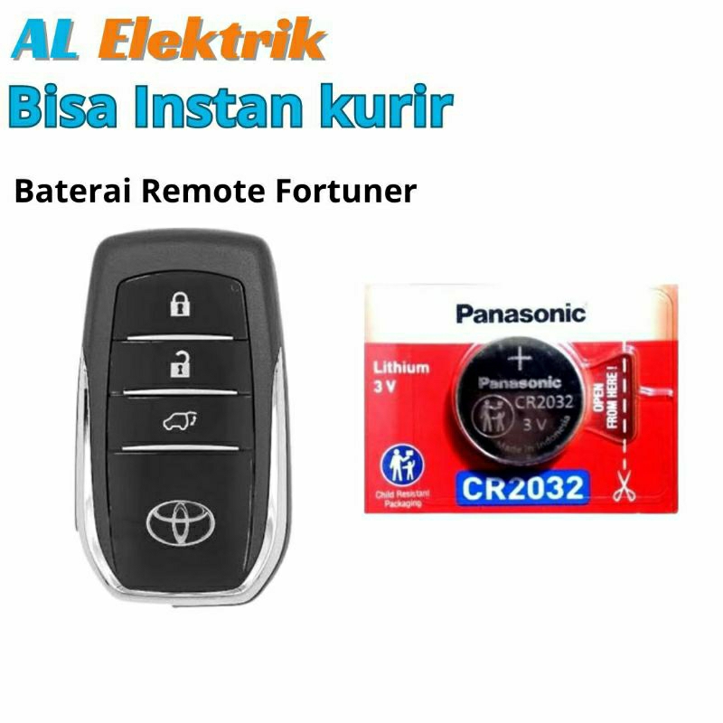Jual Baterai Remot Toyota Fortuner VRZ 2016-2024 Battery remote kunci ...