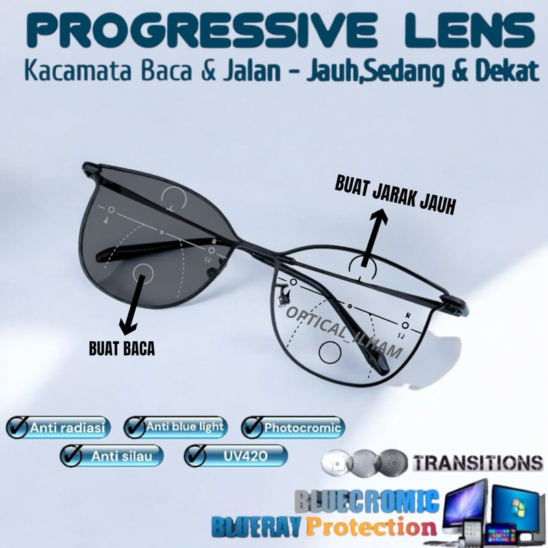 Jual Kacamata Baca dan JalanWanita Cat Eyes/ Kacamata Progresif ...