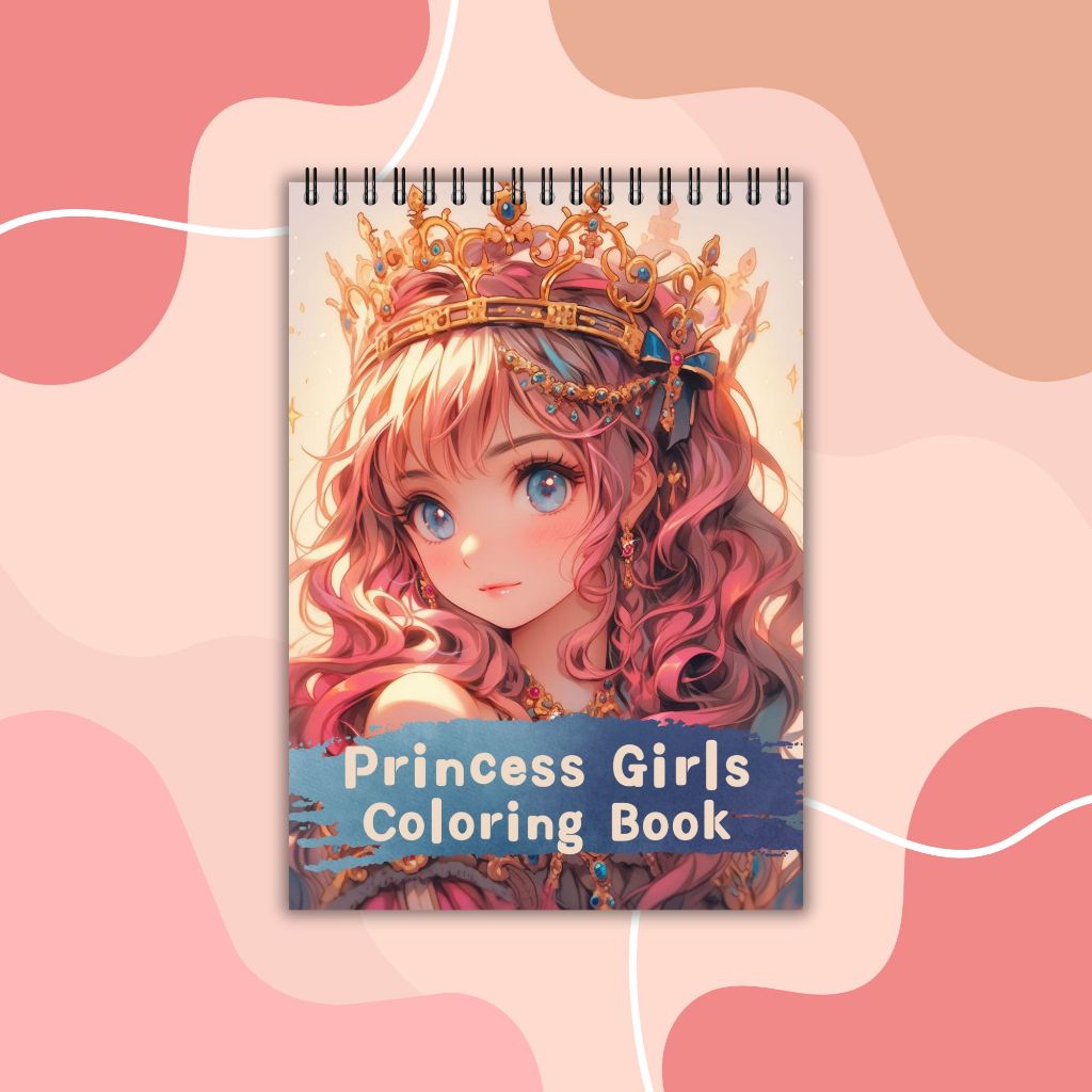 Jual Princess Girls Coloring Book for Adult - Buku mewarnai tema Putri ...