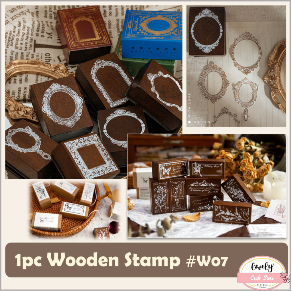 Jual LovelyCraftStore | W07 Wooden Stamp Stempel Kayu Rubber Stamp ...