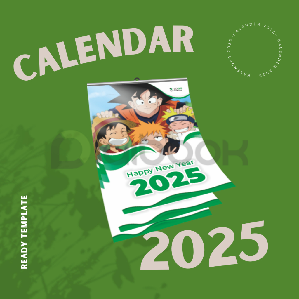 Jual Kalender Dinding 2025 Custom / Custom Kalender Klem Seng 1 Lembar ...