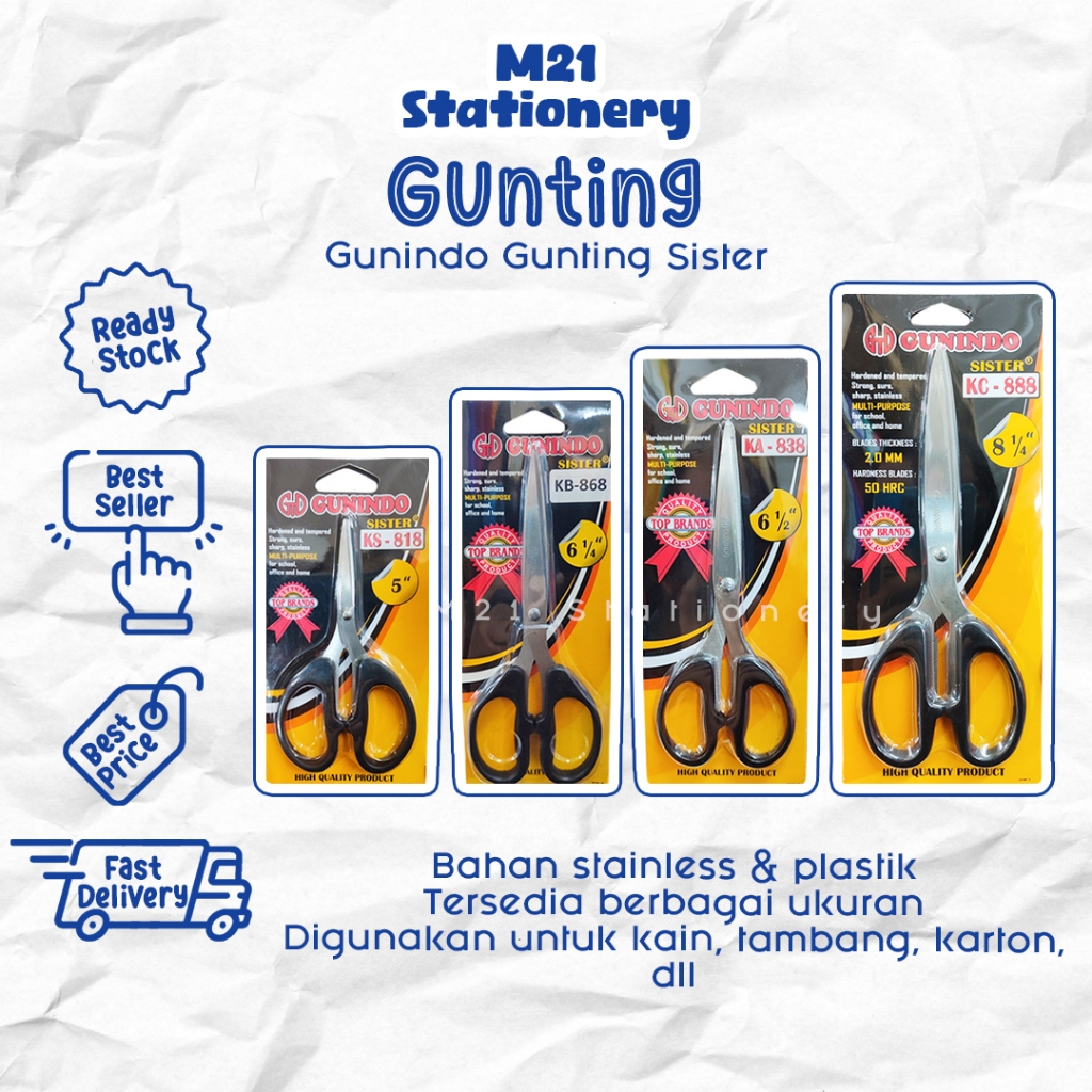 Jual GUNTING GUNINDO SISTER / KA838 KB868 KC888 KS818 GUNTING AMAN ...
