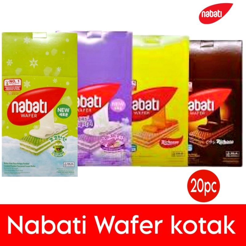Jual Nabati Wafer kotak Goguma Cocopandan isi 20 pc | Shopee Indonesia