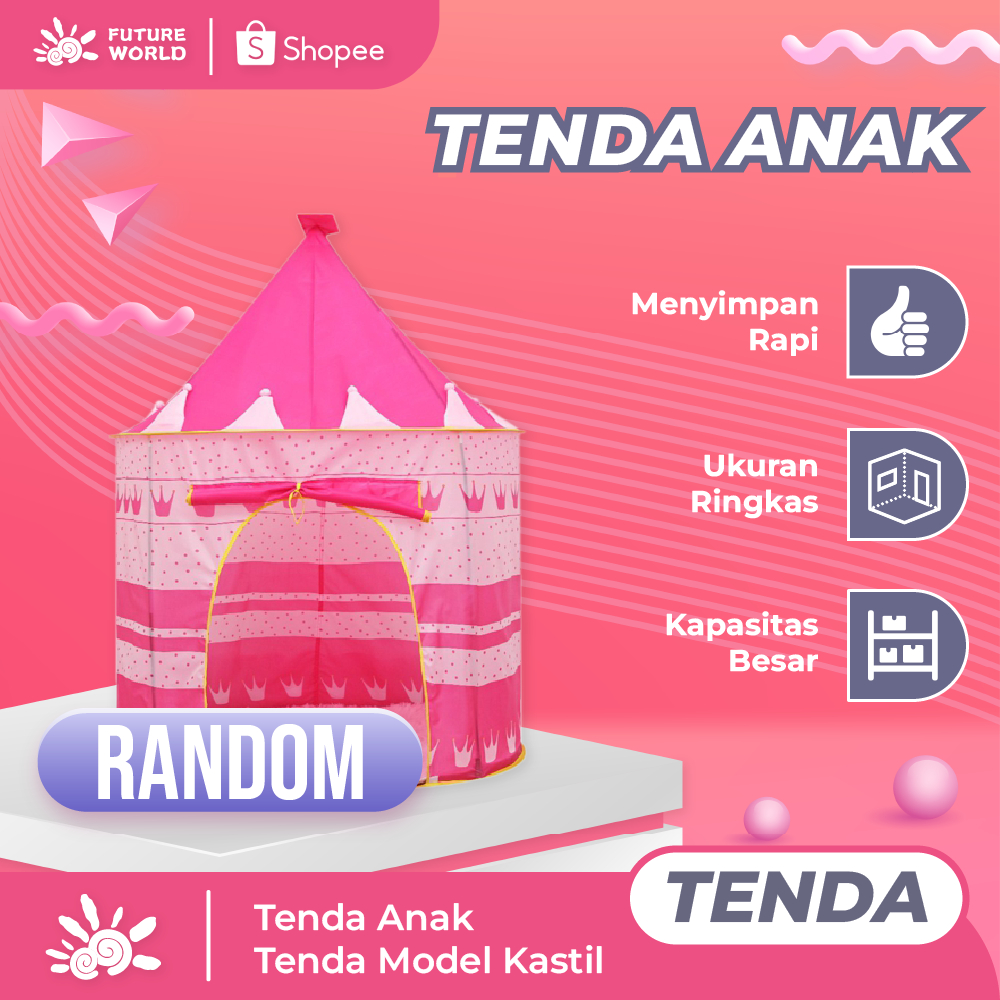 Jual Futureworld Tenda Model Castel Mini And Big Prince Tenda Mainan ...