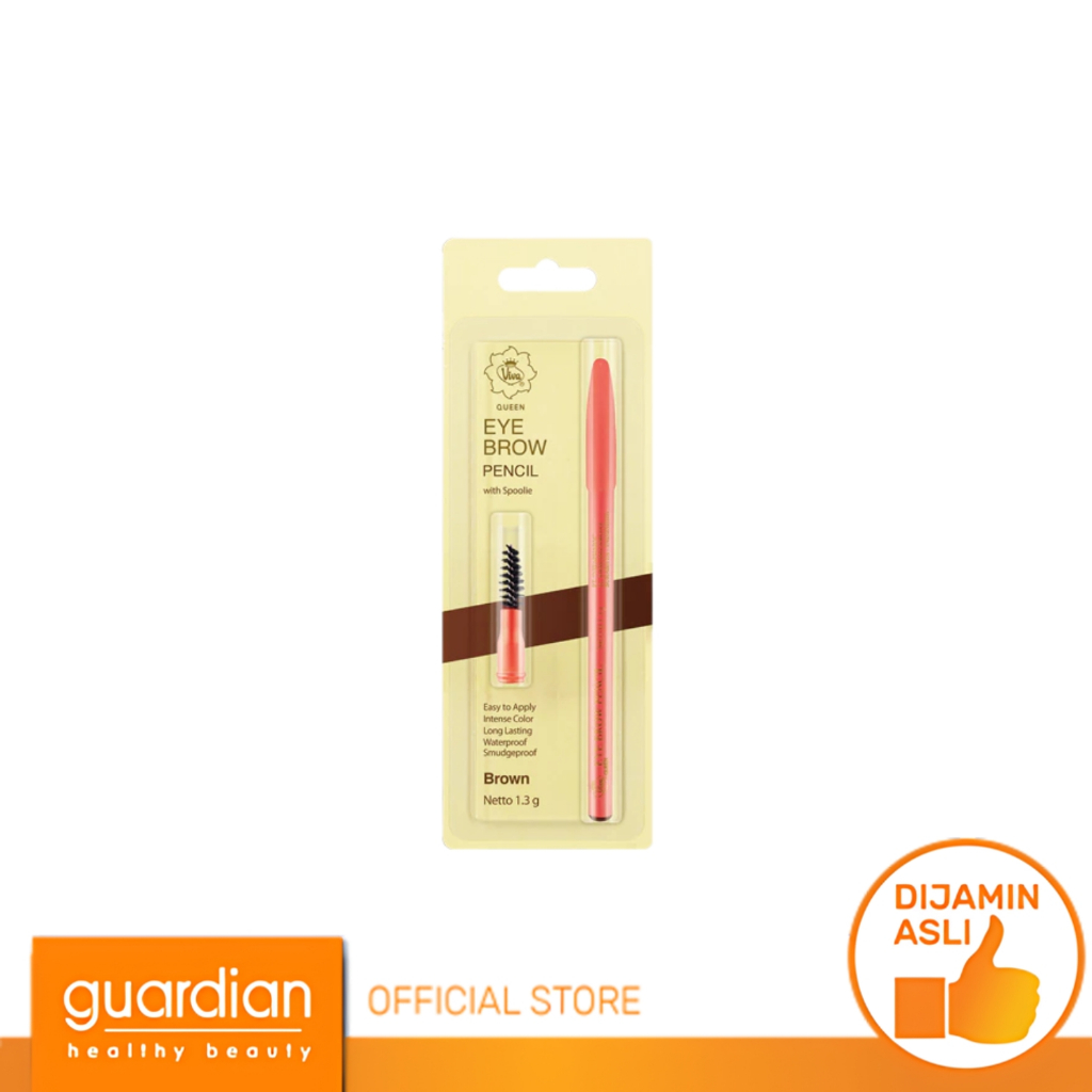 Jual Viva Queen Eye Brow Pencil With Spoolie Coklat | Shopee Indonesia
