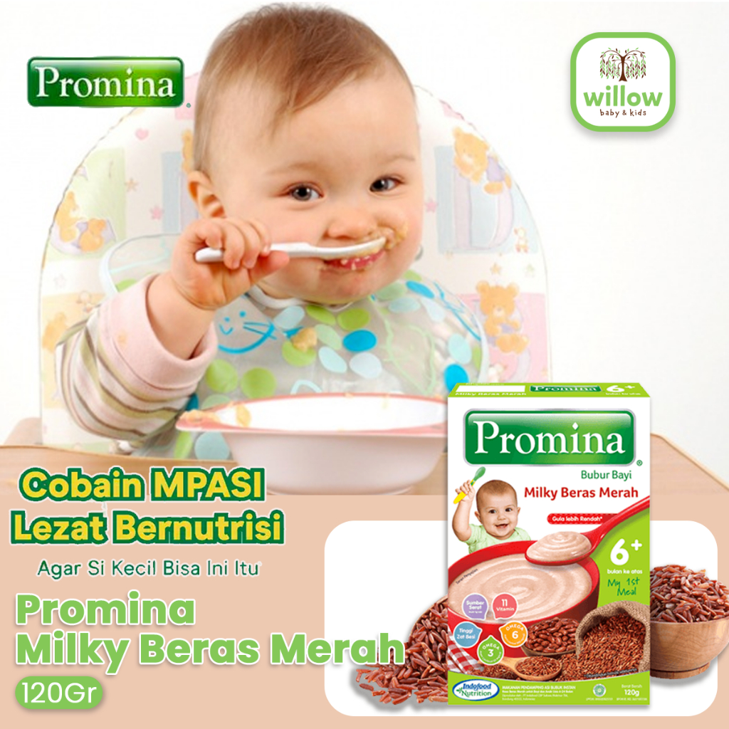 Jual Makanan Bubur Bayi - Promina BC Milky Beras Merah Box 120gr ...