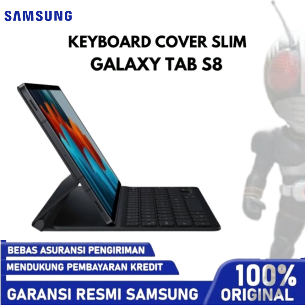 Jual Keyboard Book Cover SLIM Samsung Galaxy Tab S7/S8 | Shopee Indonesia