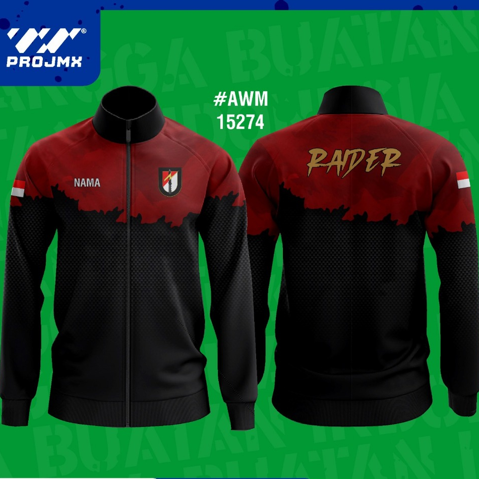 Jual PROJMX- JAKET MILITER NEW LENGAN PANJANG / JERSEY CUSTOM JAKET ...