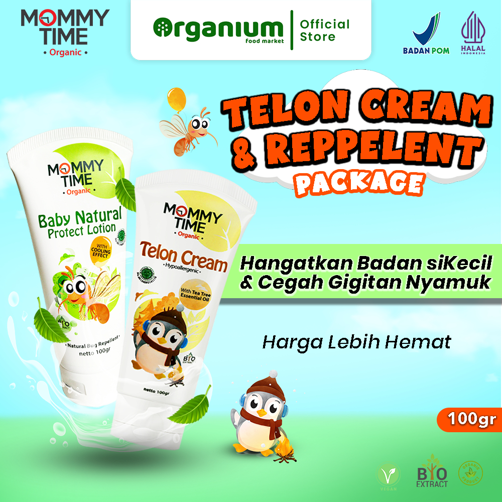 Jual Mommy Time Paket Telon Cream + Repellent Cream , Krim Anti Nyamuk ...