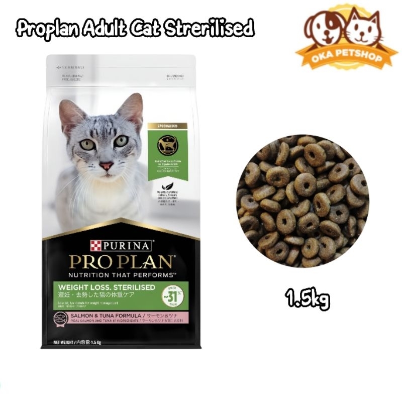Jual Proplan Cat Weight Loss Sterilised 1,5kg Freshpack / Proplan New ...