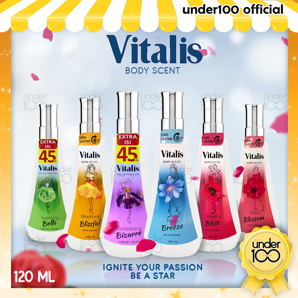 Jual Under100 Vitalis Body Scent Spray 120 ml | Sparkling Belle | Fresh ...
