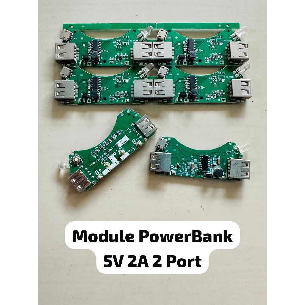 Jual MODUL MODULE PB POWERBANK POWER BANK DIY 2 PORT 5V 2.1A 18650 ...